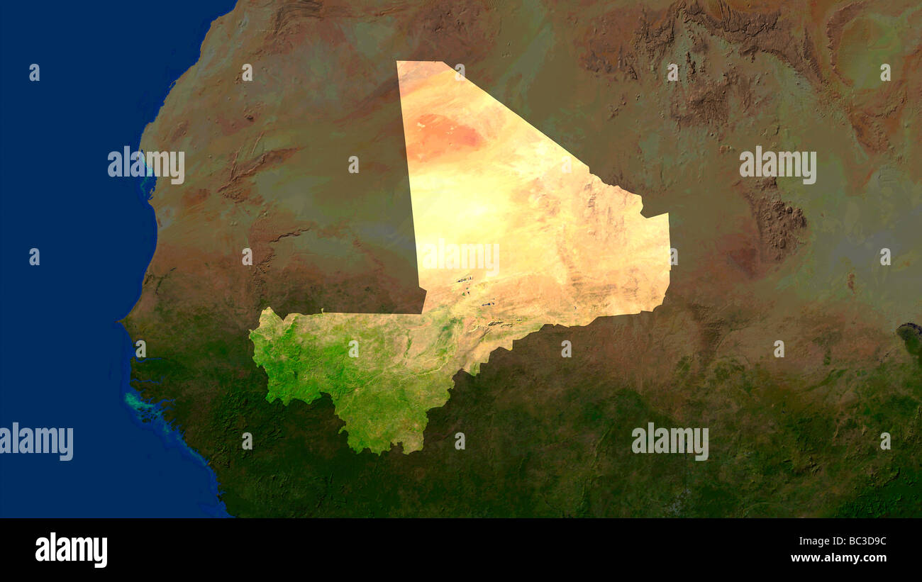 Mali maps hi-res stock photography and images - Alamy