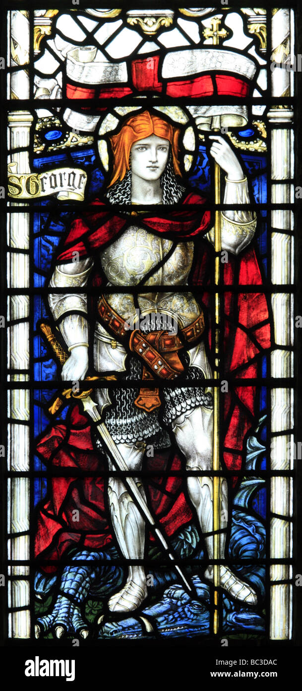 Stained Glass Window by James Powell and Sons, 1906, depicting Saint ...