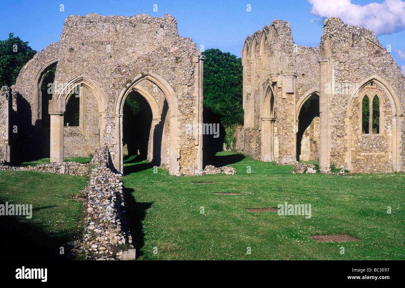 Creake Abbey monastic ruins North Creake Norfolk Augustinian order ...