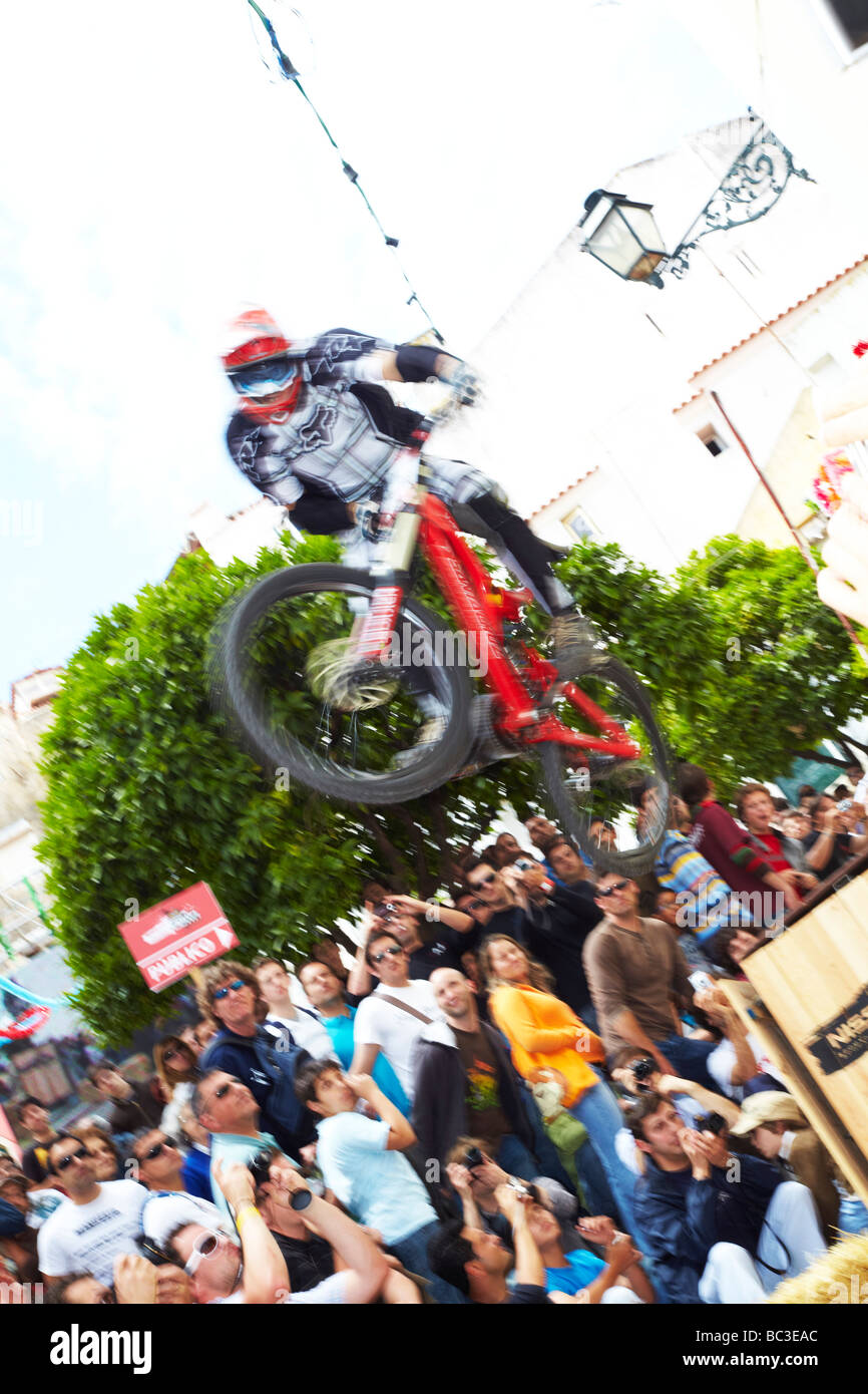 mountain bike street race, bike race Stock Photo - Alamy