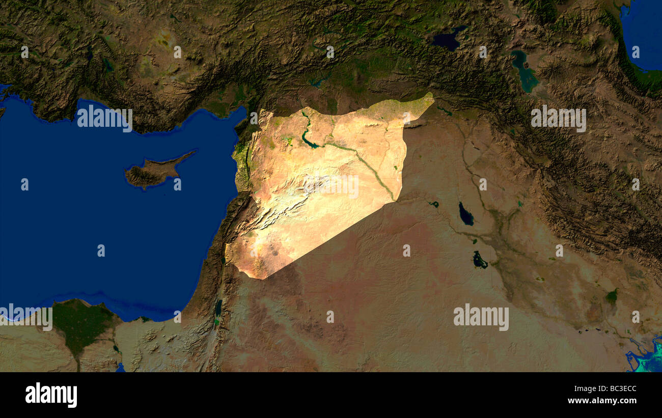 Map of syria and surrounding countries hi-res stock photography and ...