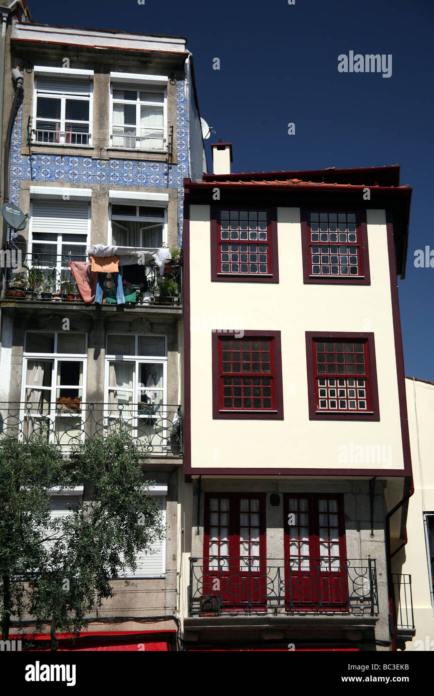 Colourful houses Porto Stock Photo - Alamy