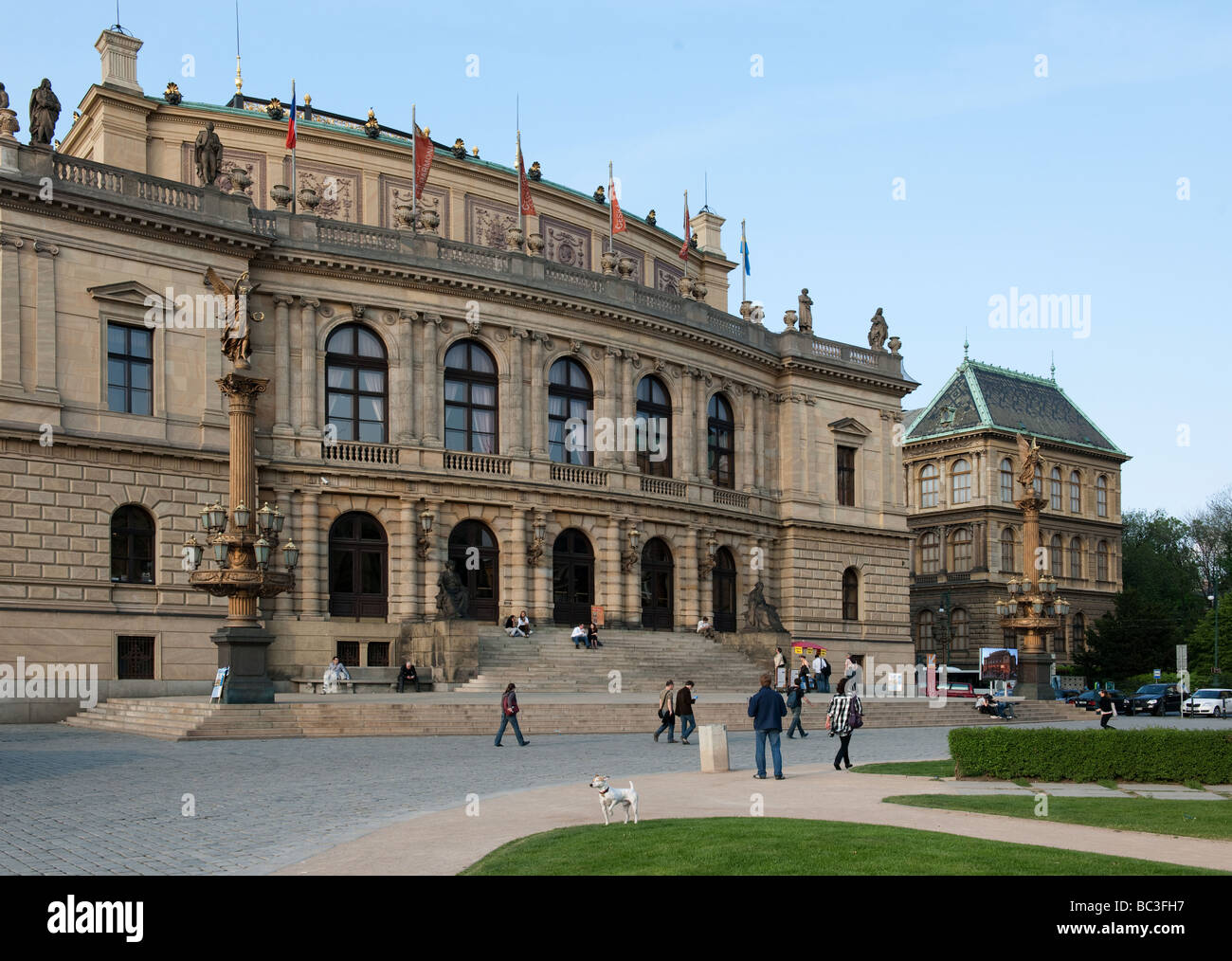 The Rudolfinum is a music auditorium and one of the most important neo ...