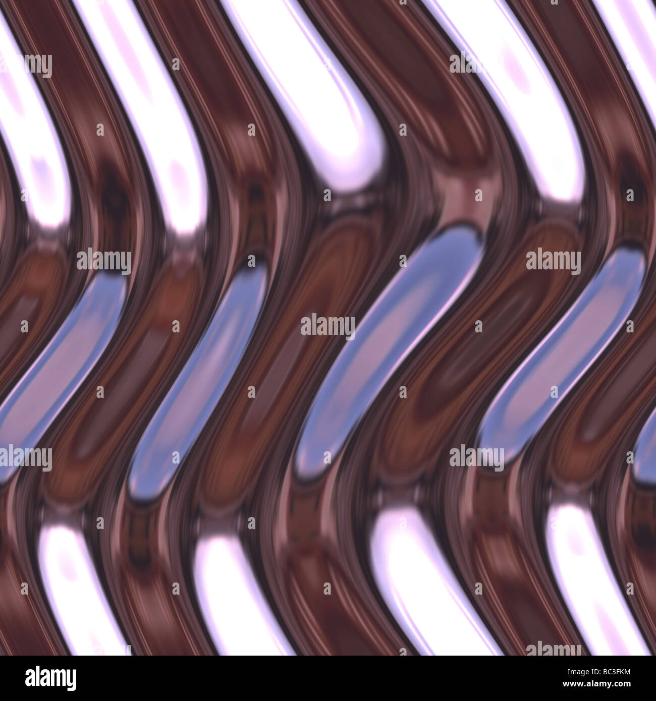 Warped reflective chromed metal surface texture background Stock Photo ...