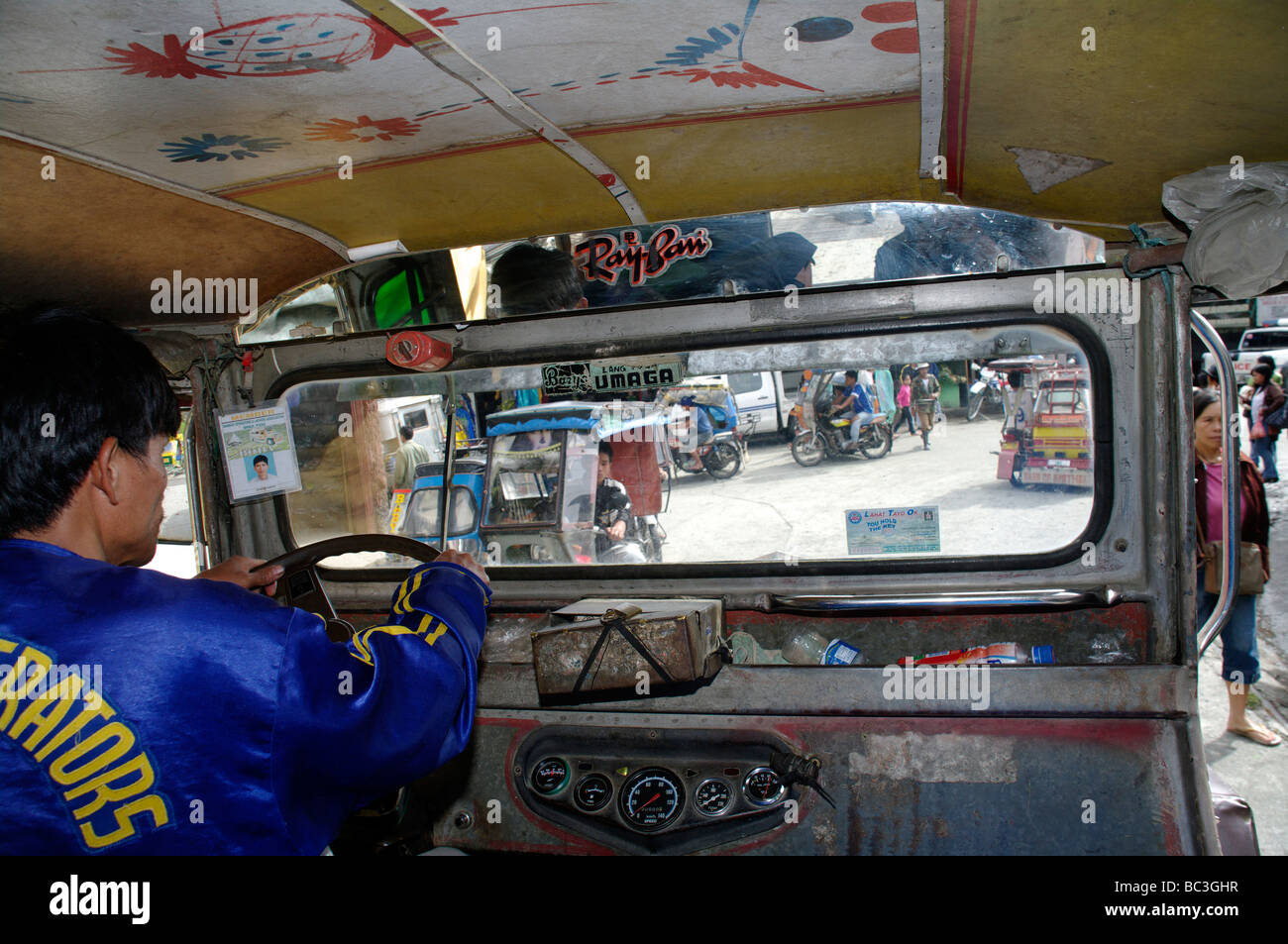 Jeepney ride through Banaue, Ifugao, North Luzon, Philippines Stock ...