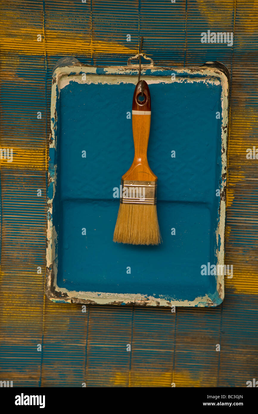 brush hanging at wall Stock Photo - Alamy