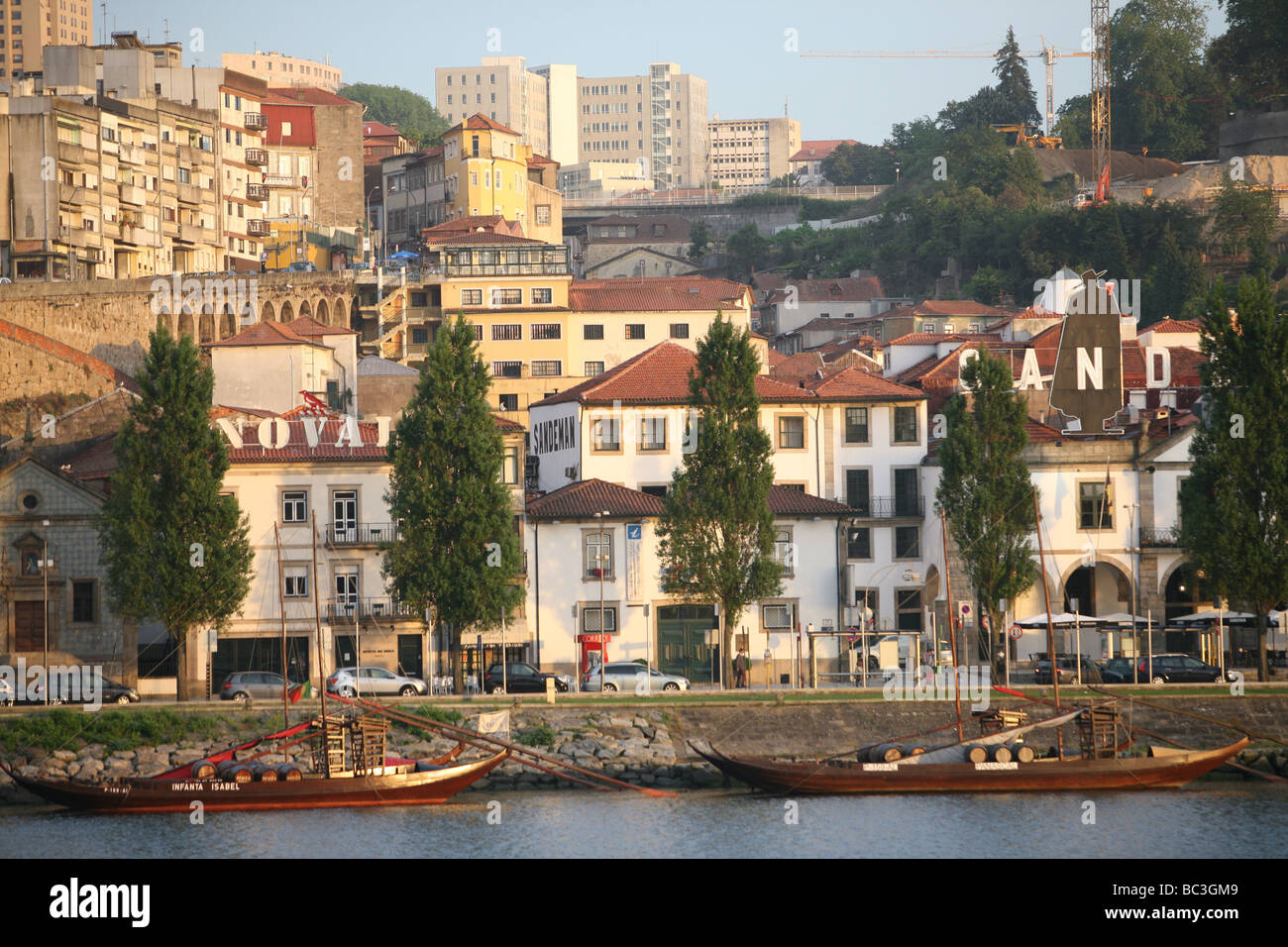 Riverfront Cais da Ribeira Porto Portugal UNESCO world heritage site ...
