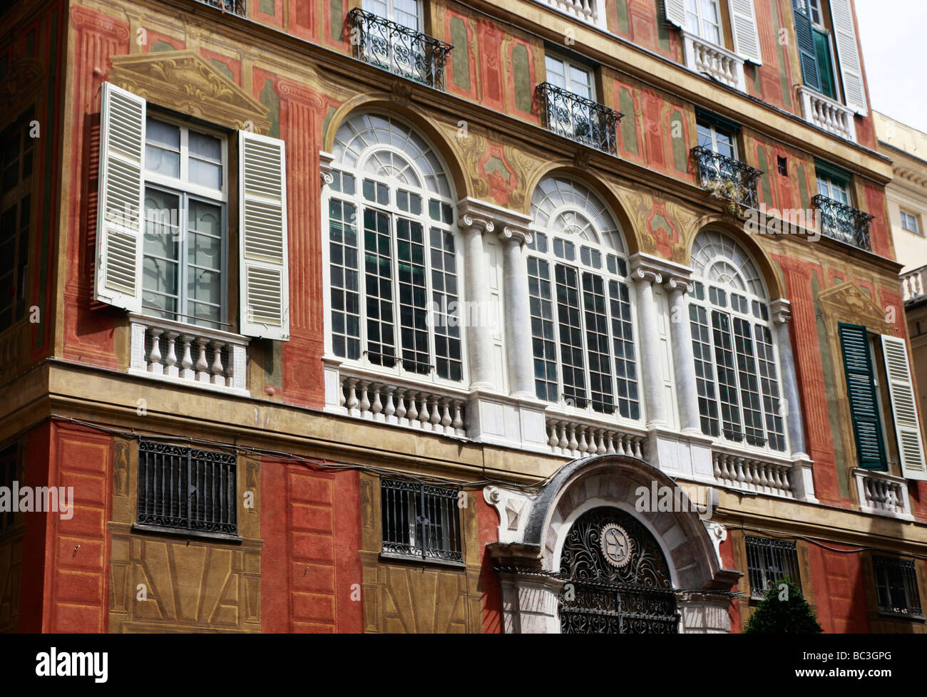 Sumptuously painted house in Genoa is an example of the City's reatored ...