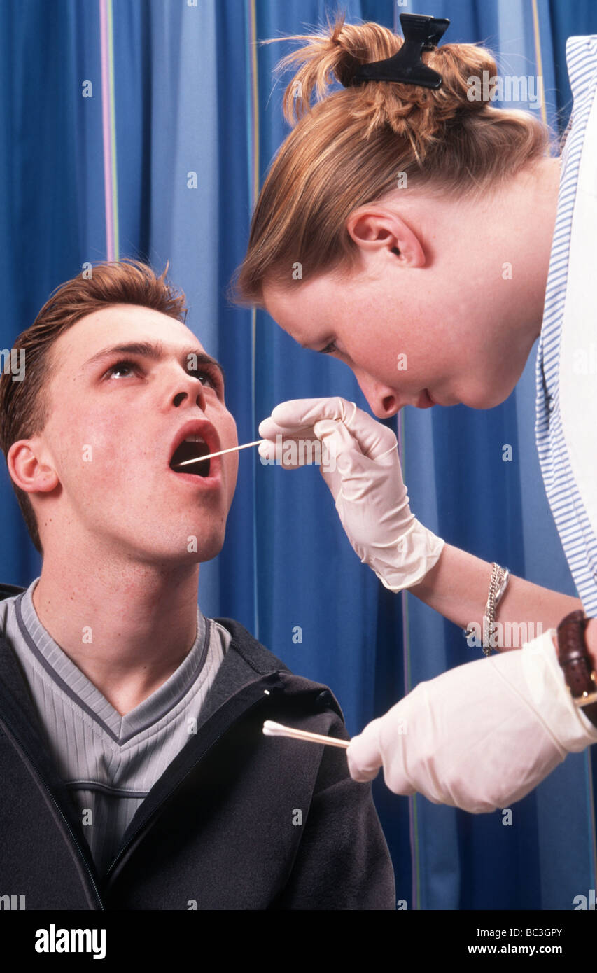 Swabbing tests hi-res stock photography and images - Alamy