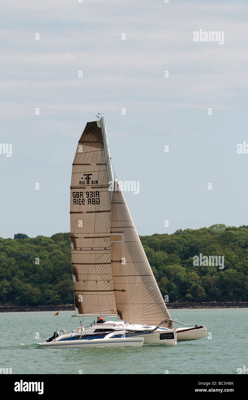 Round the Island Race 2009 Farrier F31R Stock Photo - Alamy