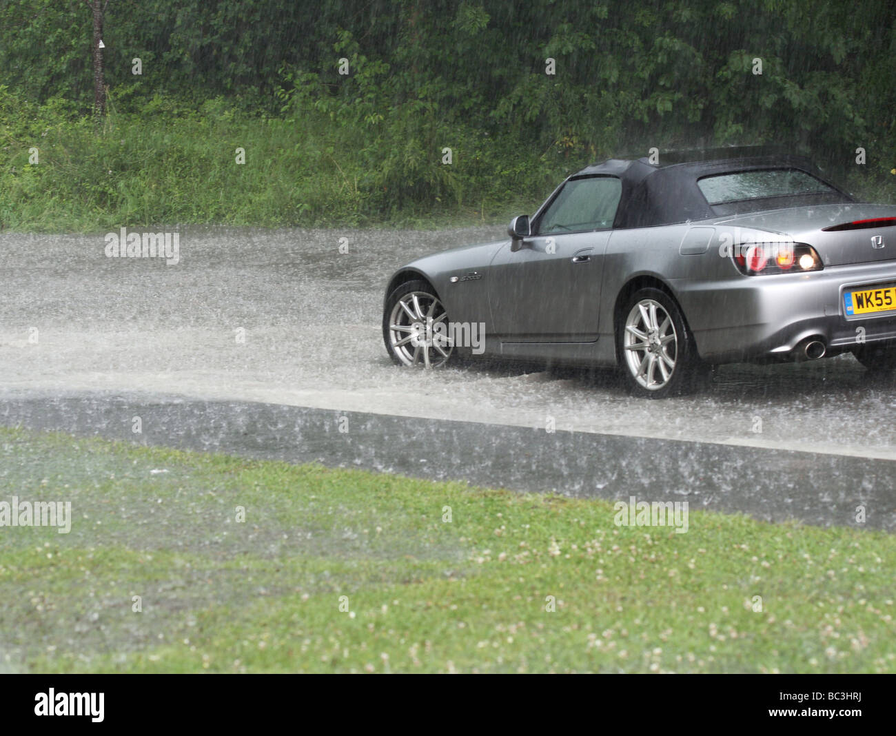 Flooding in the village of Cheddar - 2007 Stock Photo - Alamy