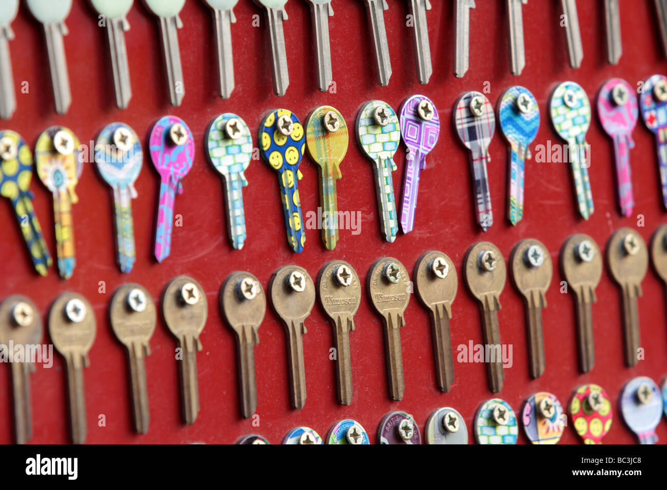 Display of keys Stock Photo - Alamy
