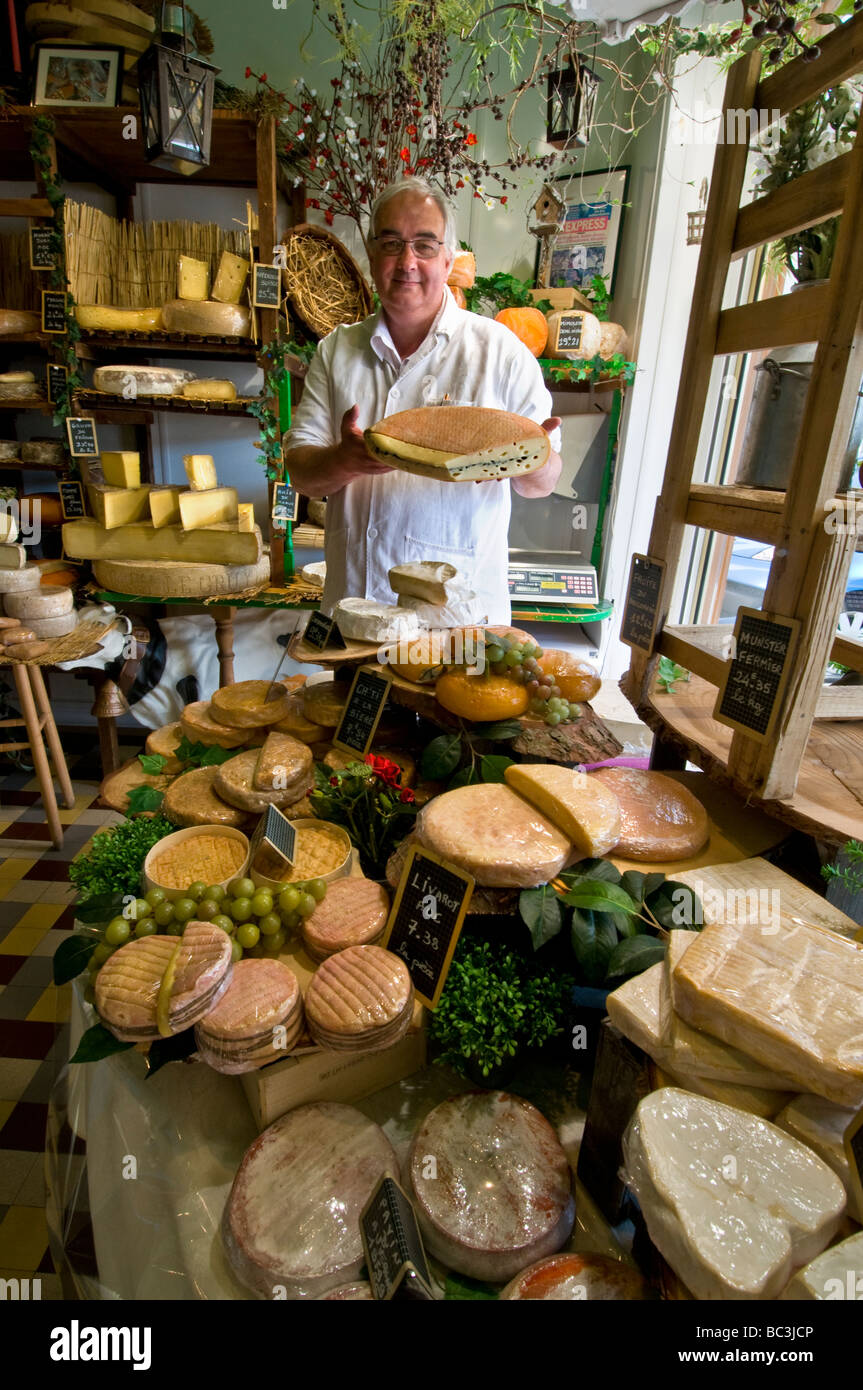 FRENCH CHEESE FROMAGE SHOP FRANCE INTERIOR M Patrick Mariette in his ...