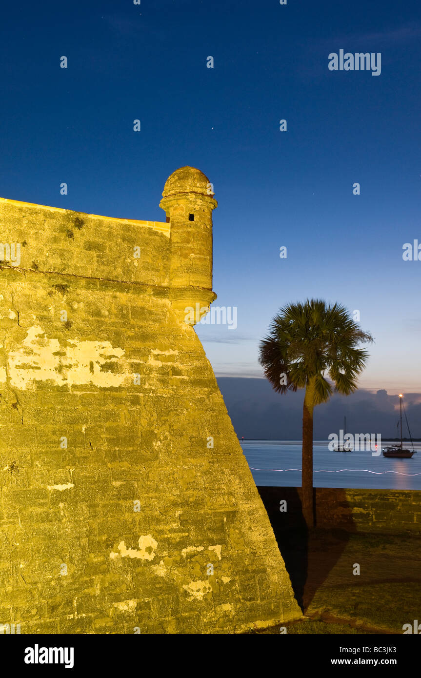 Castillo de San Marcos guards entrance to Matanzas Bay at dawn, St ...