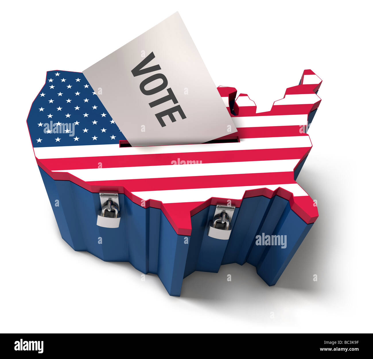 American flag ballot box hi-res stock photography and images - Alamy