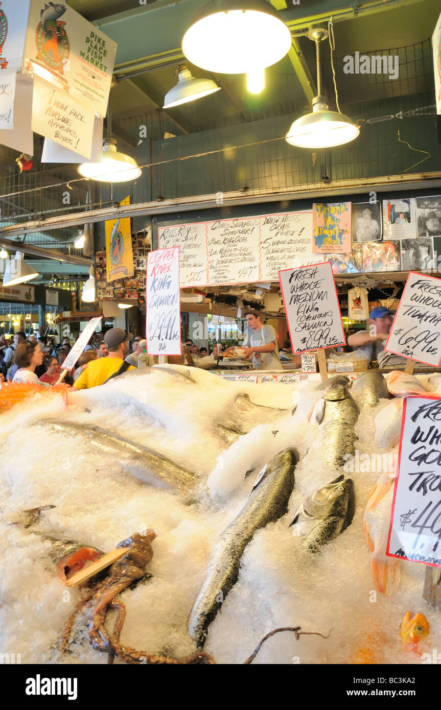Pike Place Fish Market Stock Photo - Alamy