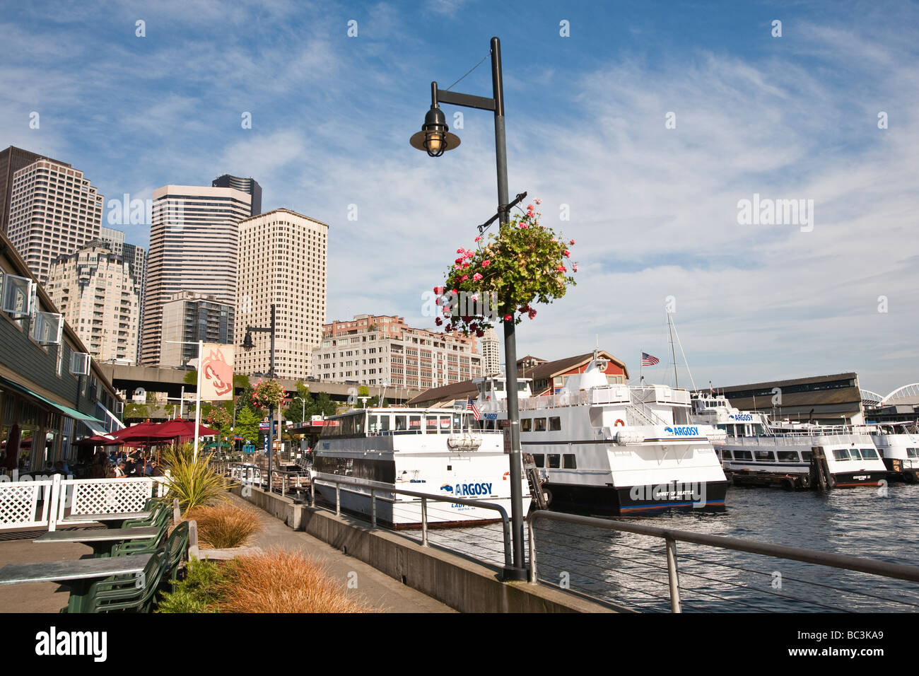 View of Seattle waterfront Stock Photo - Alamy