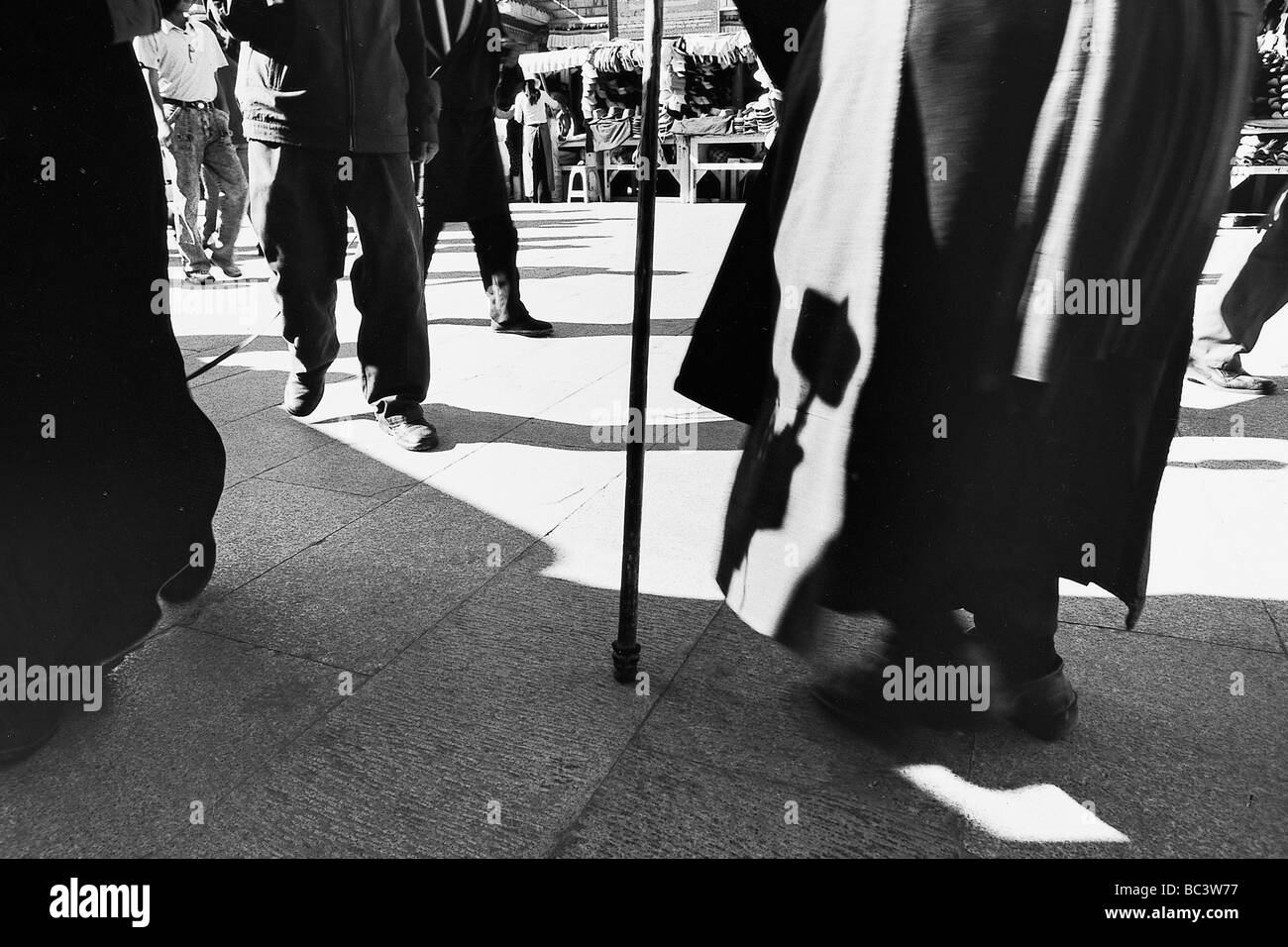 Daily life monks Black and White Stock Photos & Images - Alamy
