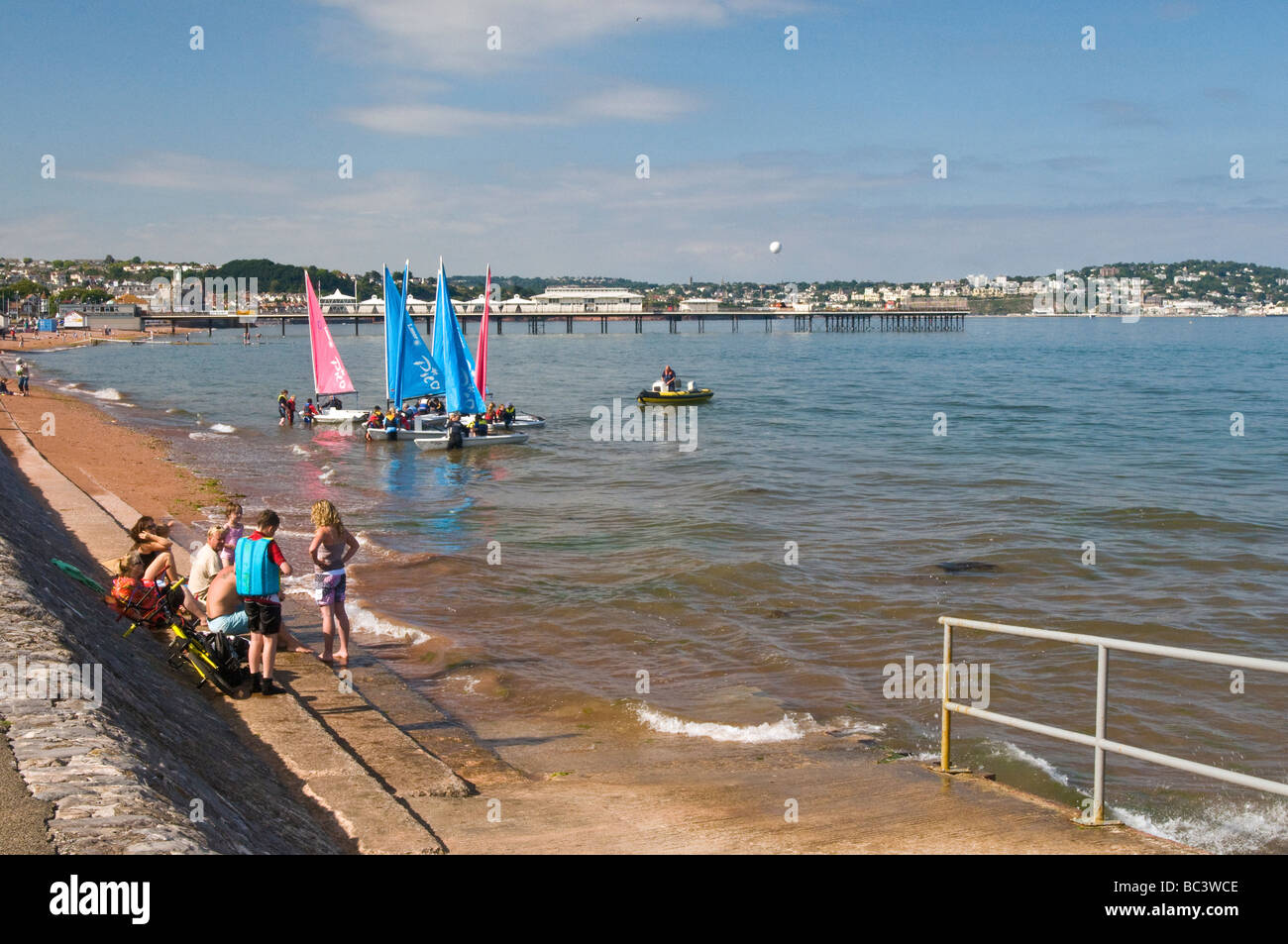 England britain devon uk beach seaside summer hi-res stock photography ...