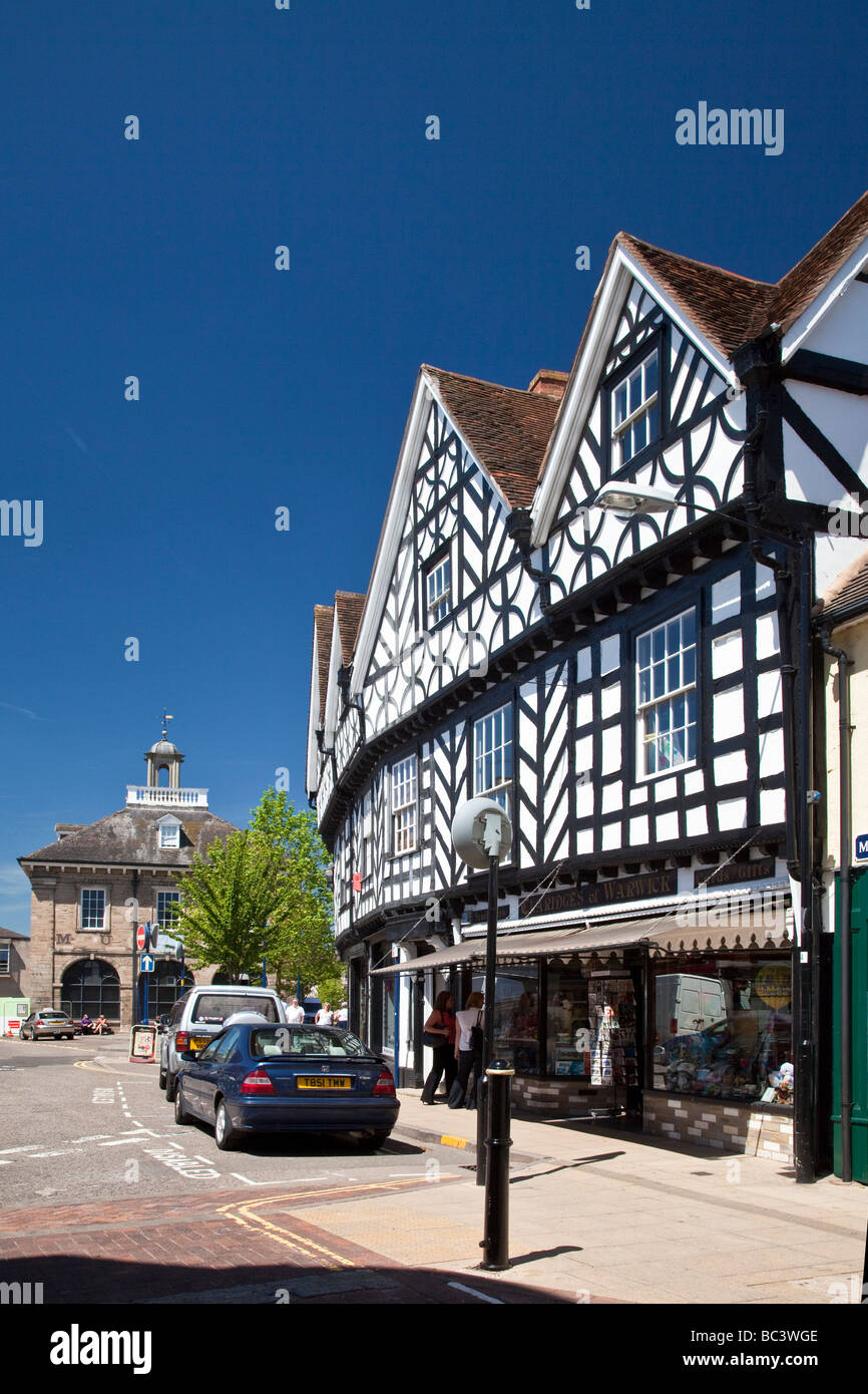 Swan Street and Market Place the City Centre Warwick Warwickshire ...
