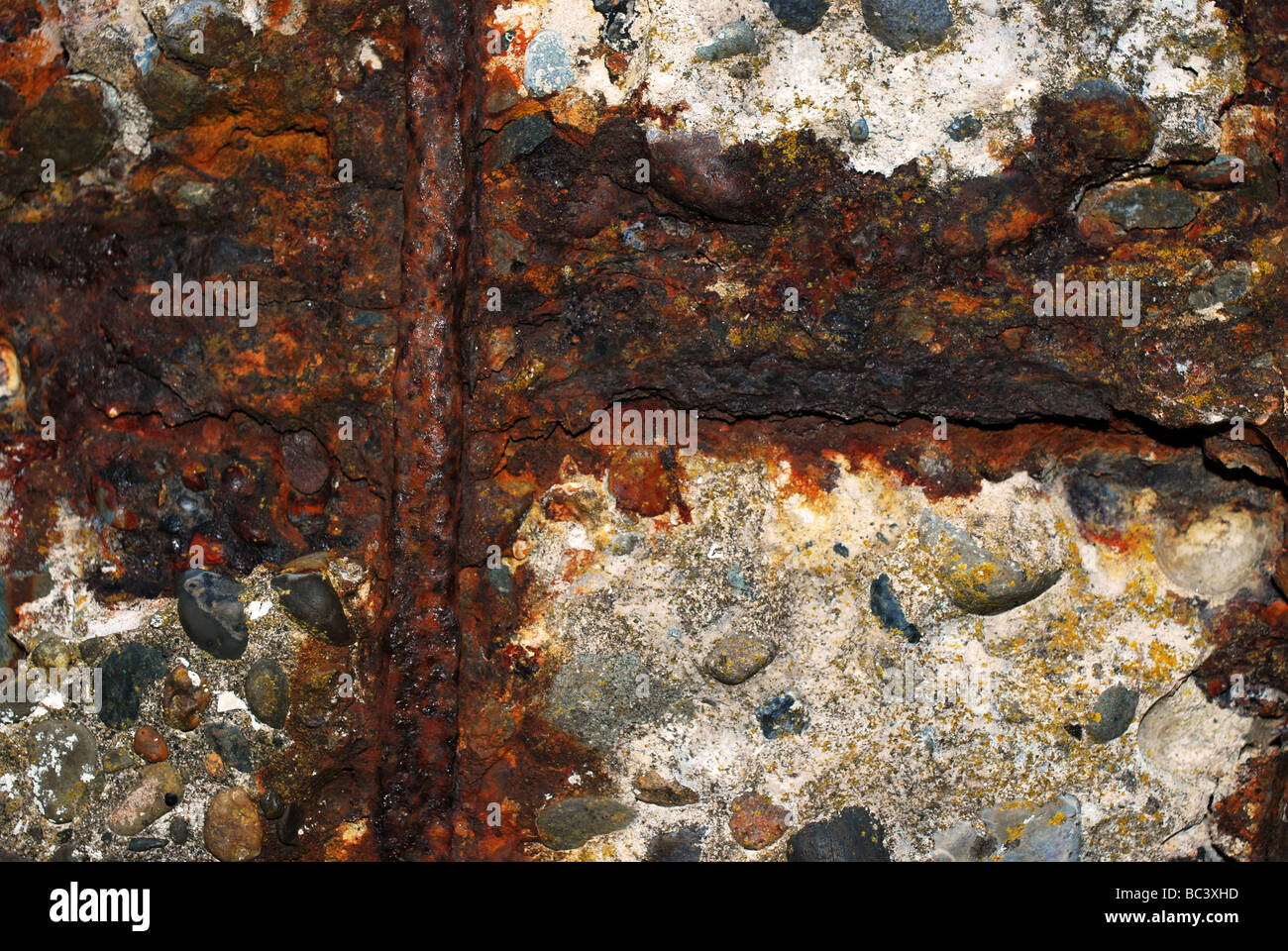 rusty steel and concrete Stock Photo - Alamy