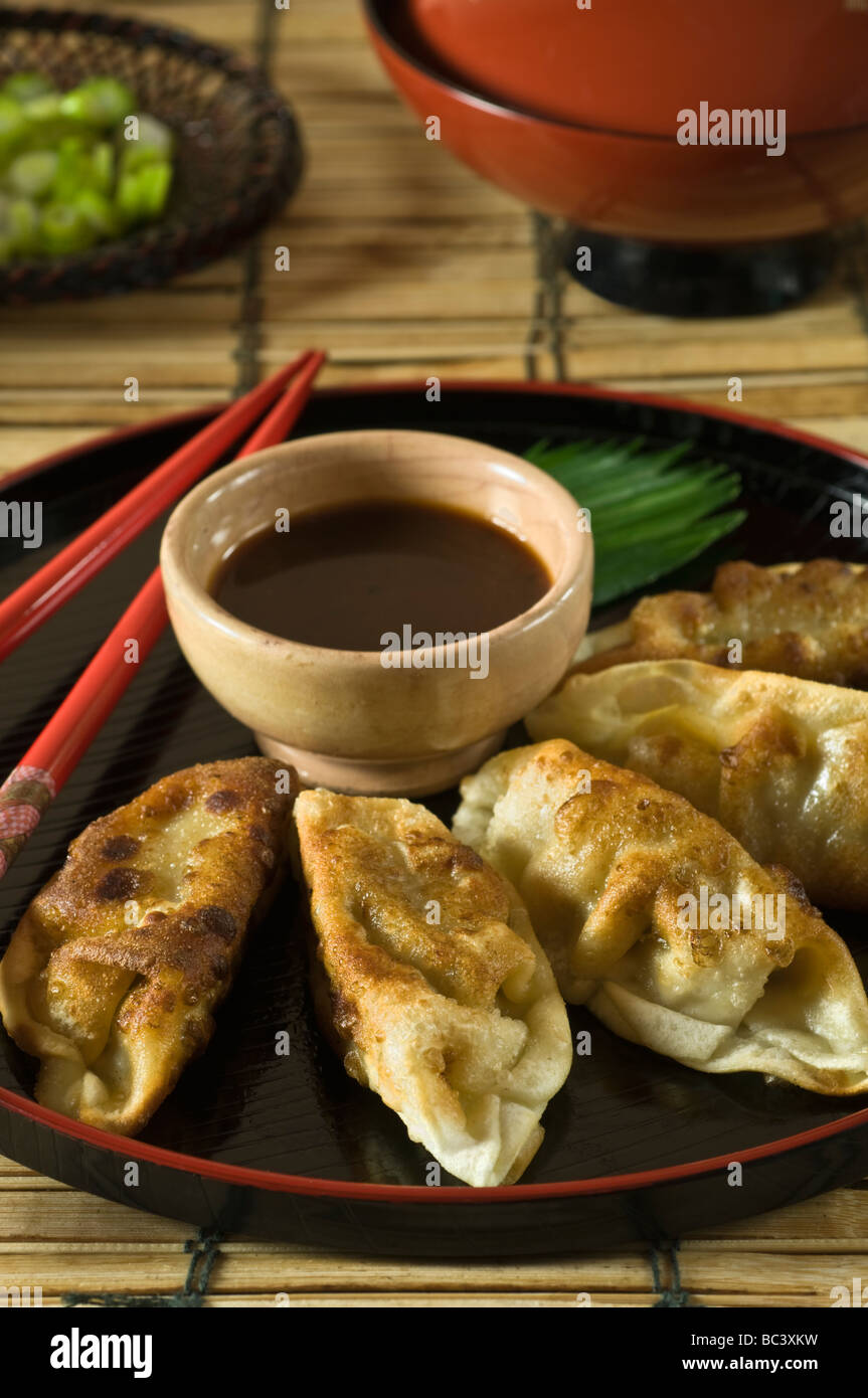 Gyoza dumplings Japan Food Stock Photo - Alamy
