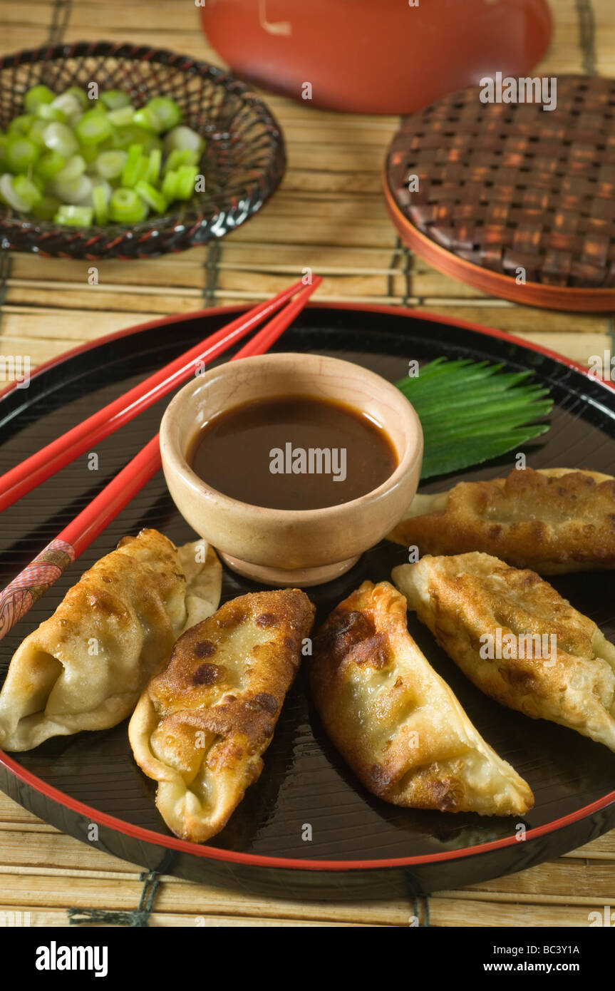 Gyoza dumplings Japan Food Stock Photo - Alamy