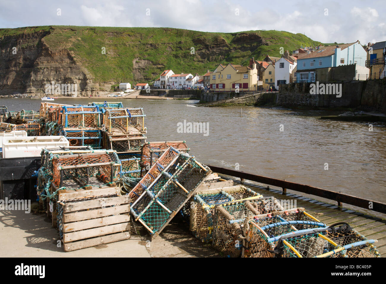 Staithes fishing village, North Yorkshire, England, UK Stock Photo - Alamy