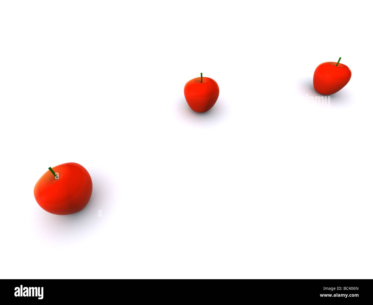 fruit apple. 3d food Stock Photo - Alamy