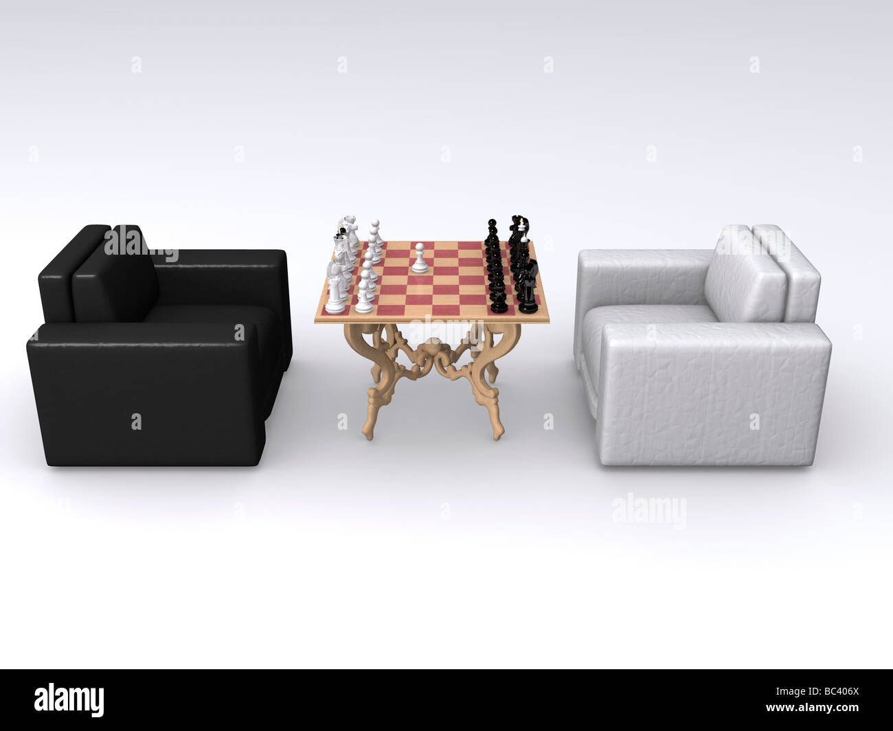 chess game. 3d Stock Photo - Alamy