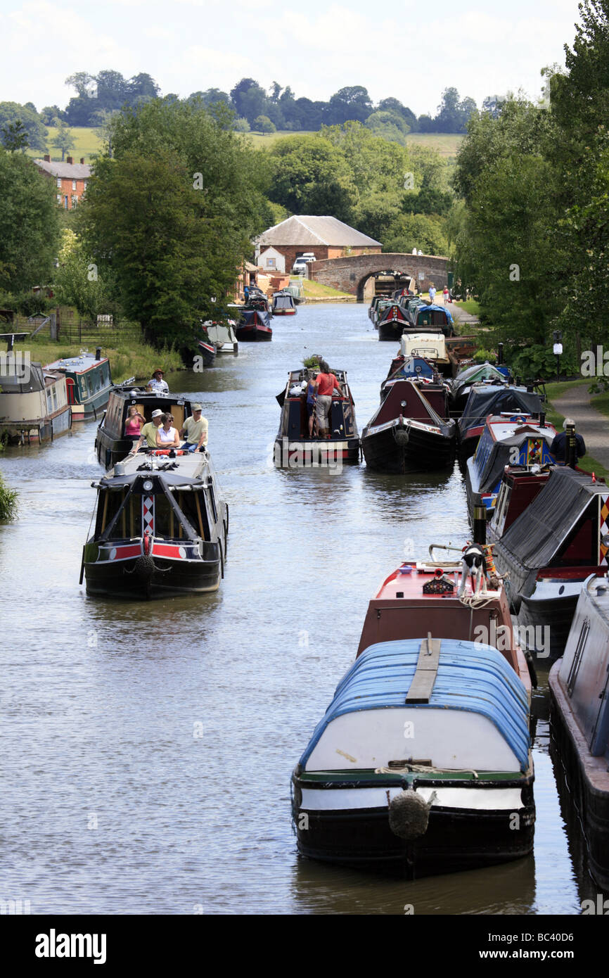Boat Gathering at Braunston Northamptonshire Stock Photo - Alamy
