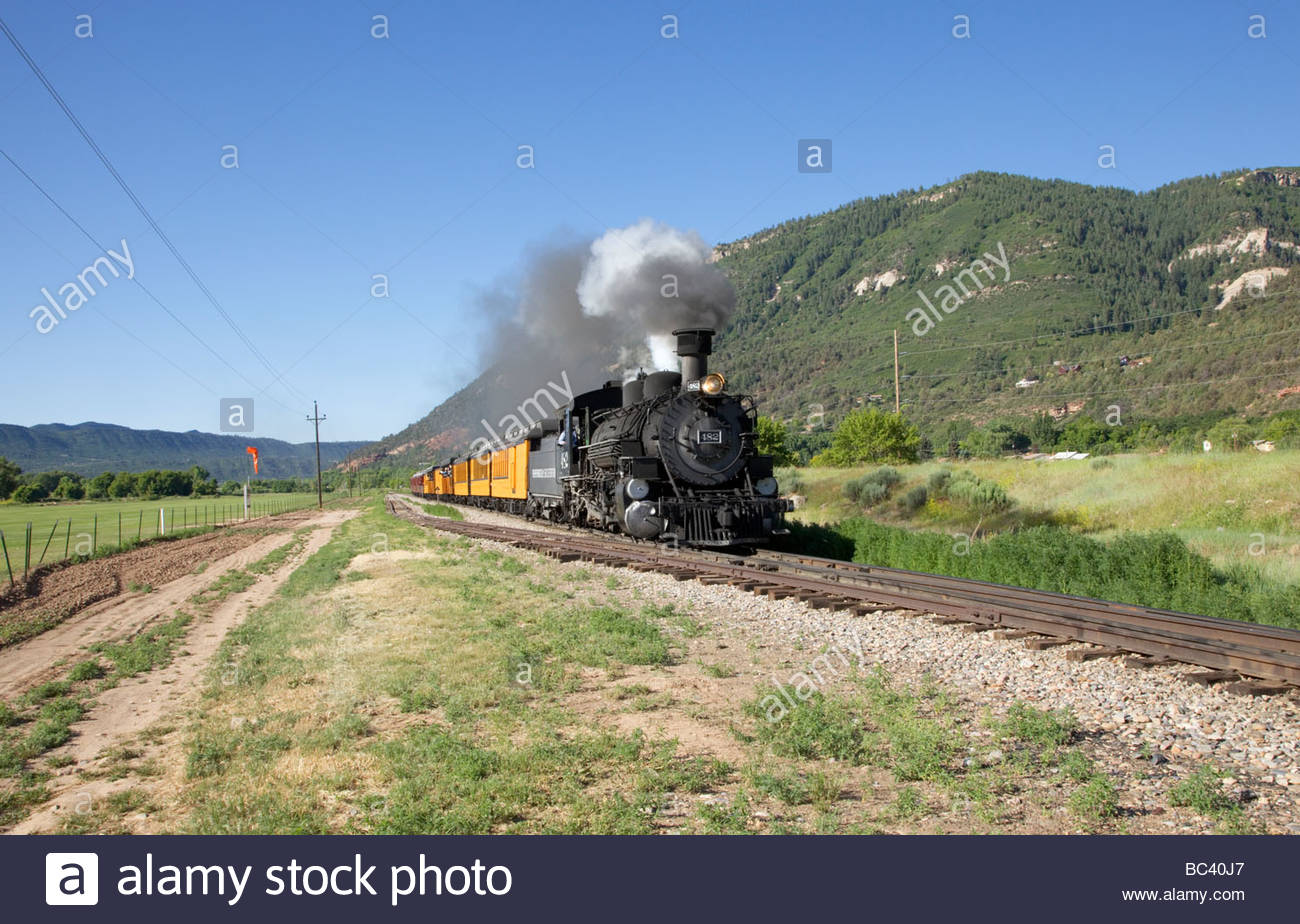 Durango Silverton Railroad Steam Locomotive Stock Photos & Durango ...