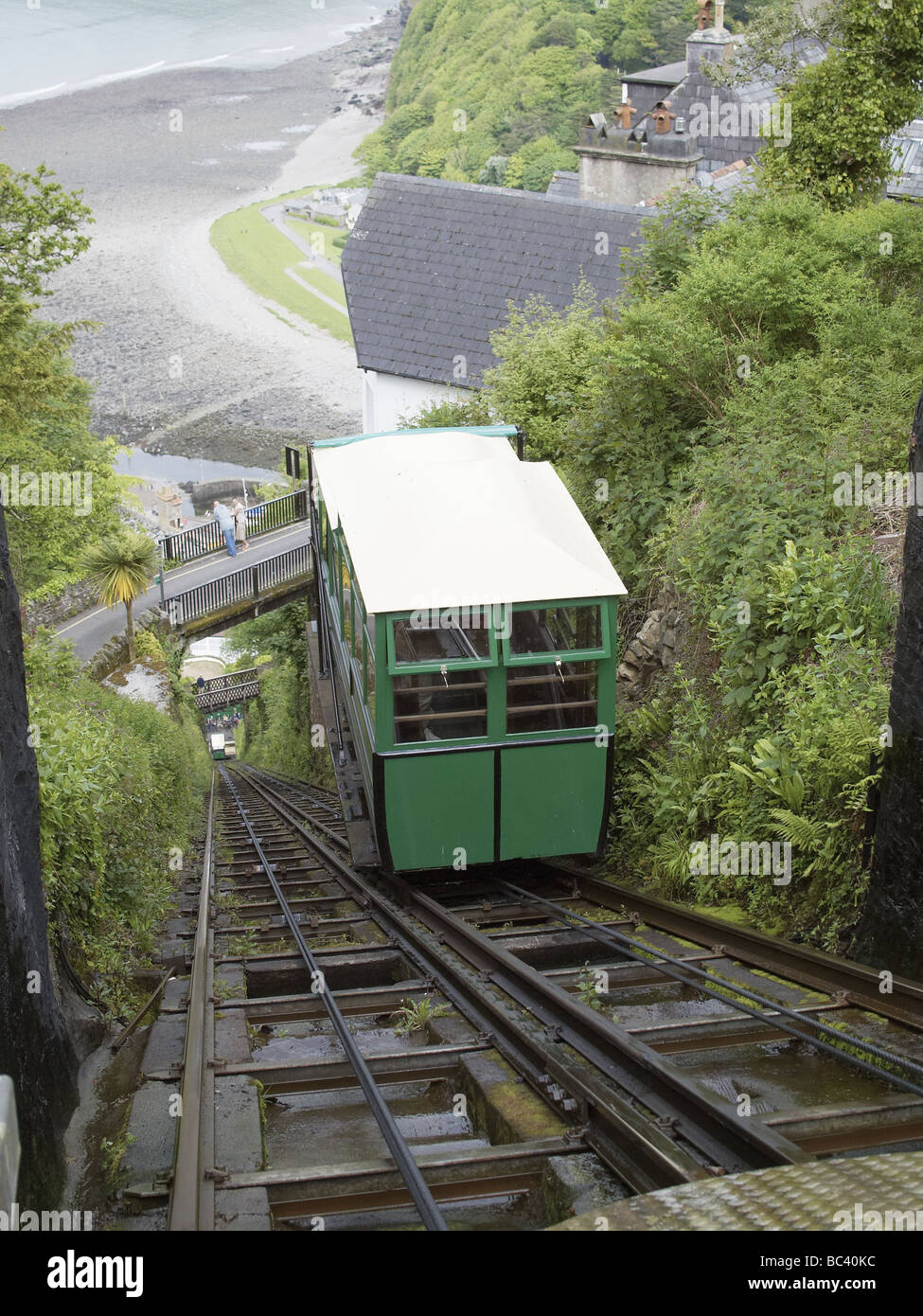the cliff railway a lynton devon Stock Photo - Alamy