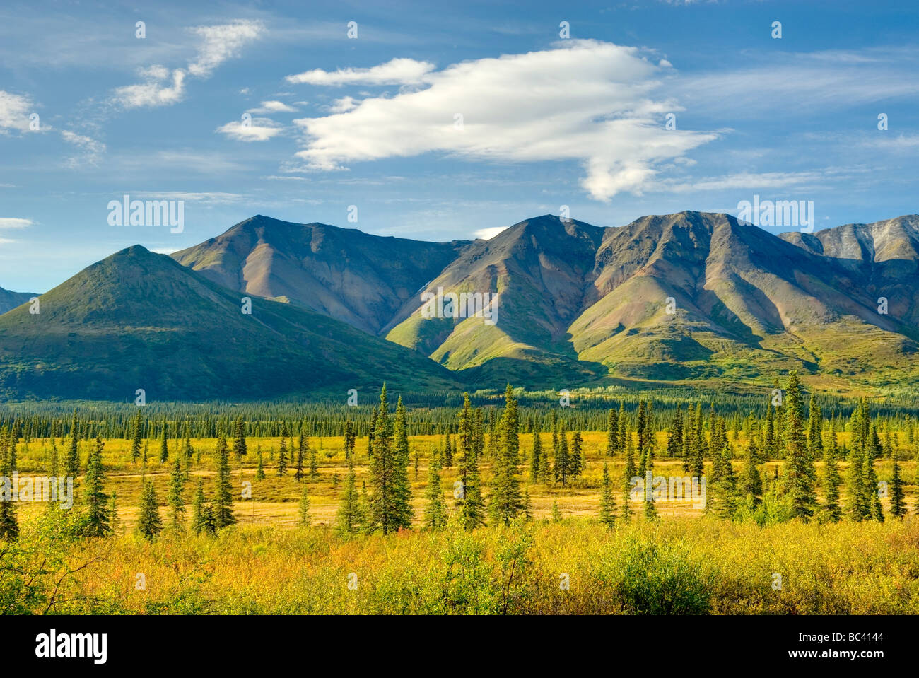 Alaska Range from Broad Pass Stock Photo - Alamy