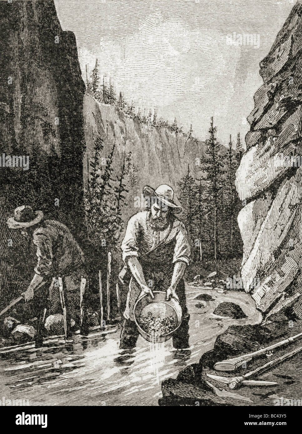 Gold panning hi-res stock photography and images - Alamy