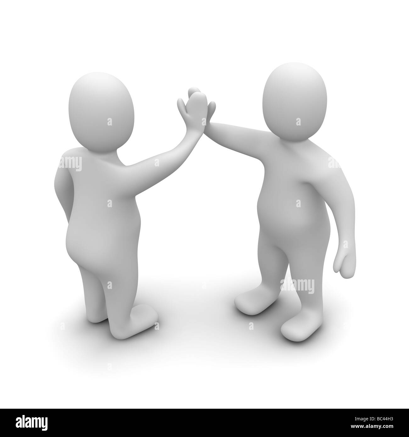 High five illustration two Cut Out Stock Images & Pictures - Alamy