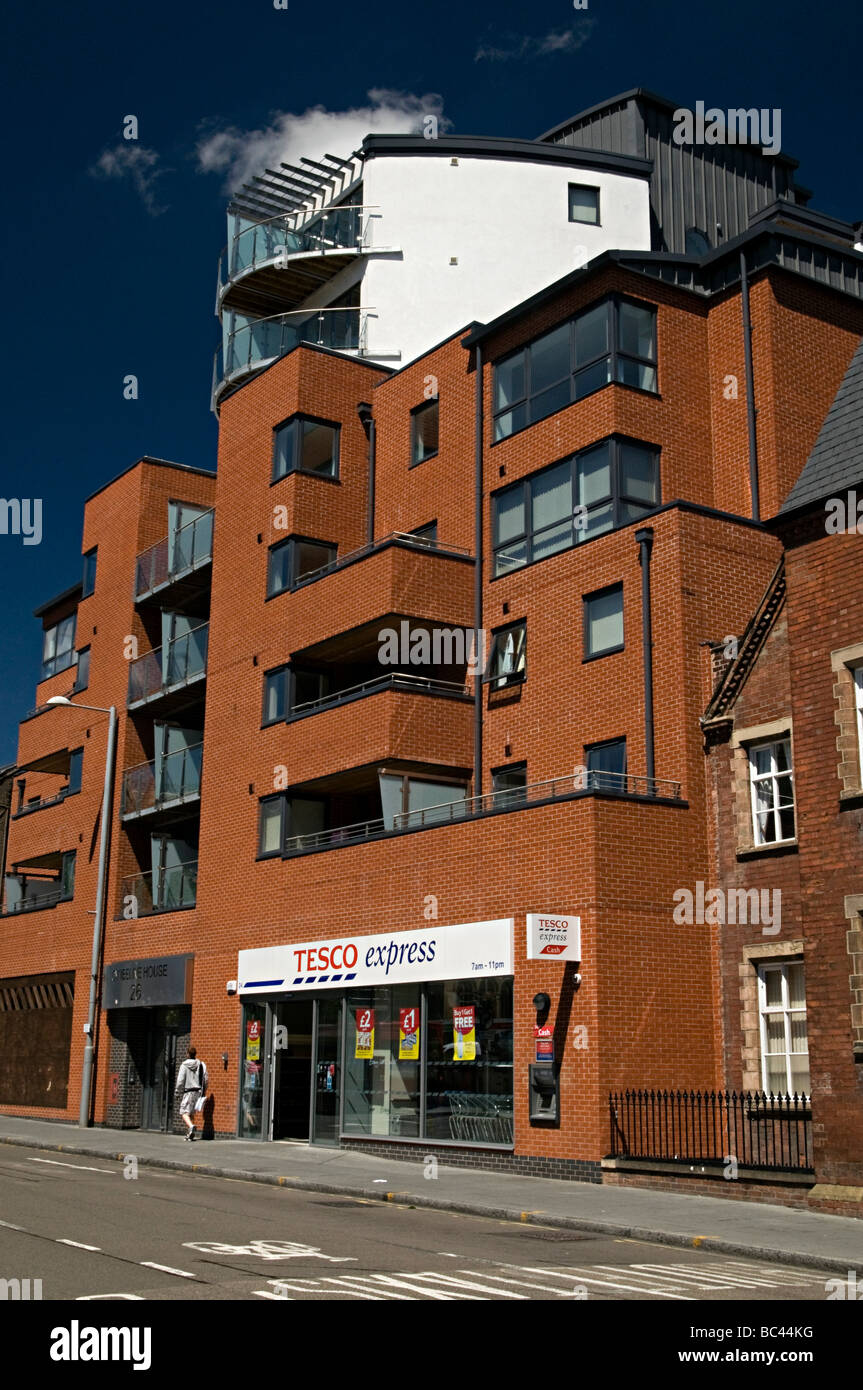 Tesco express nottingham convenience store architecture hi-res stock ...