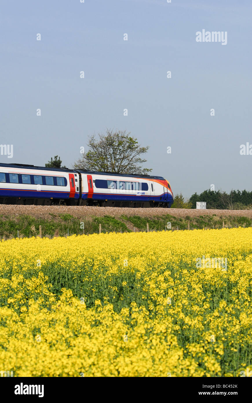 Class 222 meridian high speed train in East Midlands Trains livery ...