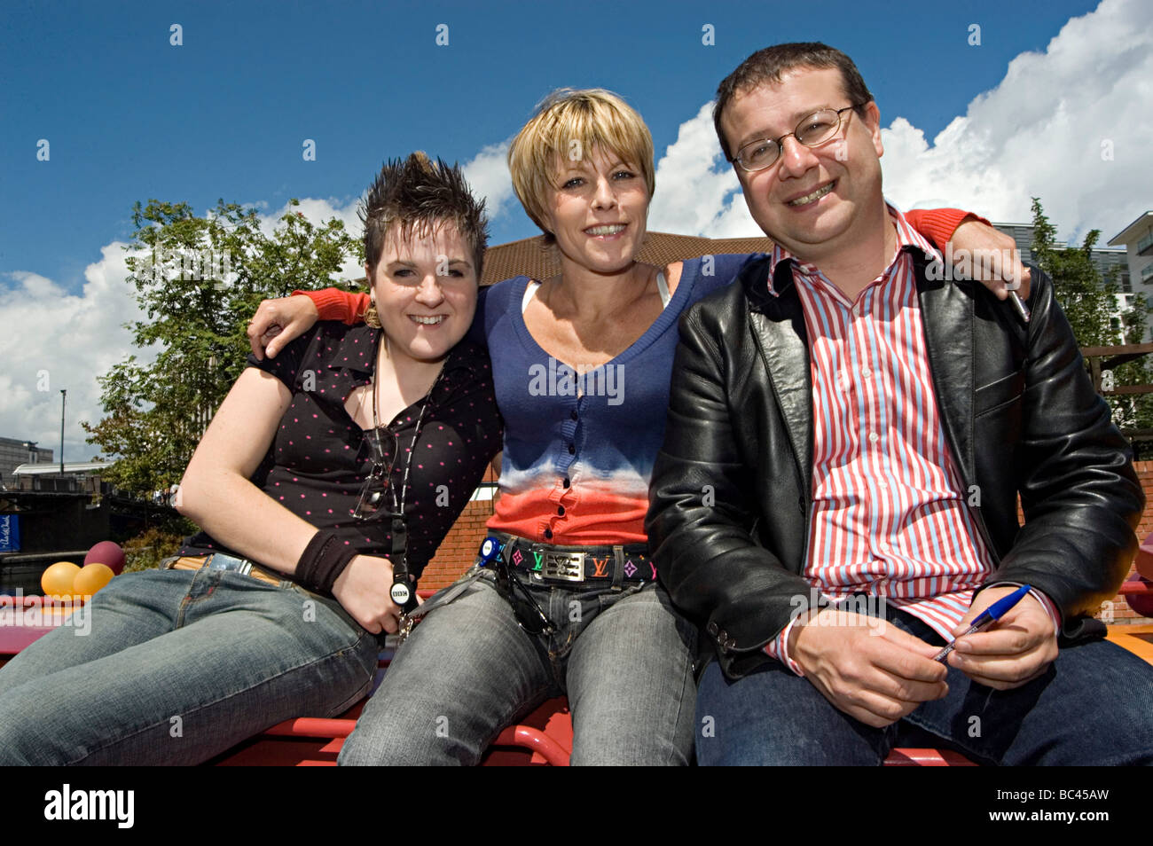 Adrian Goldberg with julie wadsworth wm radio presenters Birmingham ...