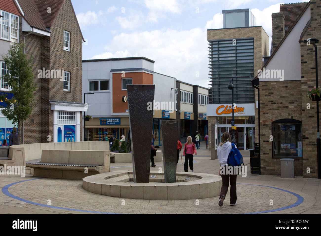 Huntingdon town centre cambridgeshire england hi-res stock photography ...