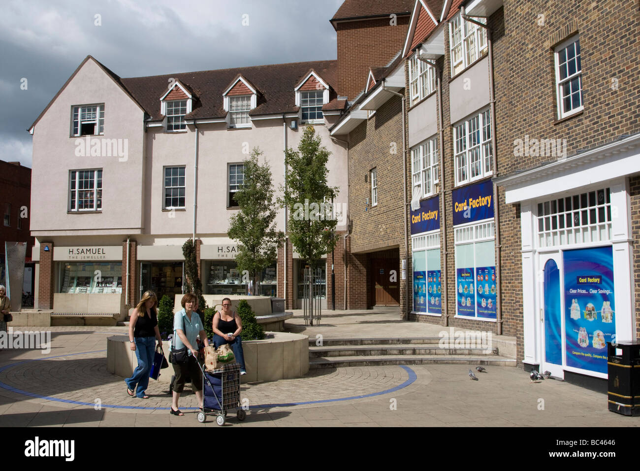 Huntingdon town centre cambridgeshire england hi-res stock photography ...