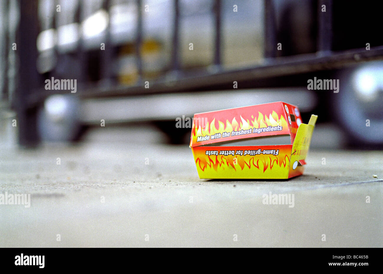 Empty fast food wrapper hi-res stock photography and images - Alamy