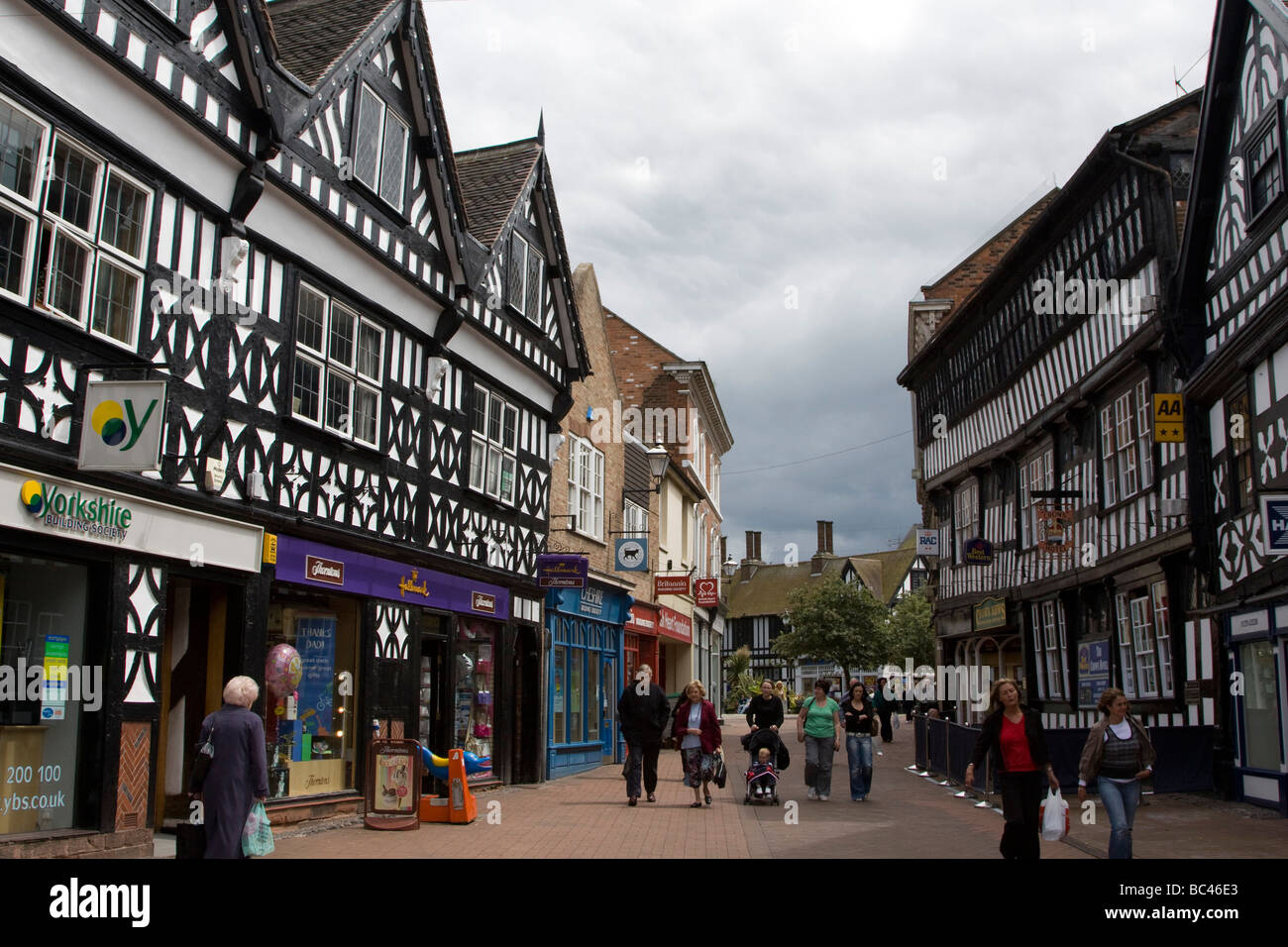 Nantwich market town centre Cheshire England UK GB Stock Photo - Alamy