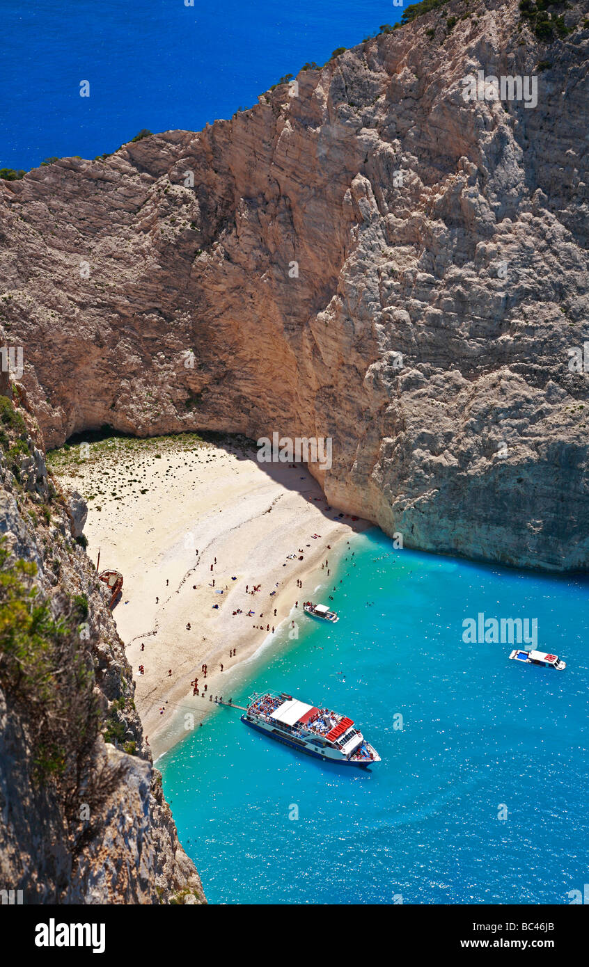 Shipwreck Beach Bay Zante Zakinthos Zakynythos Greek Navagio Ionian ...