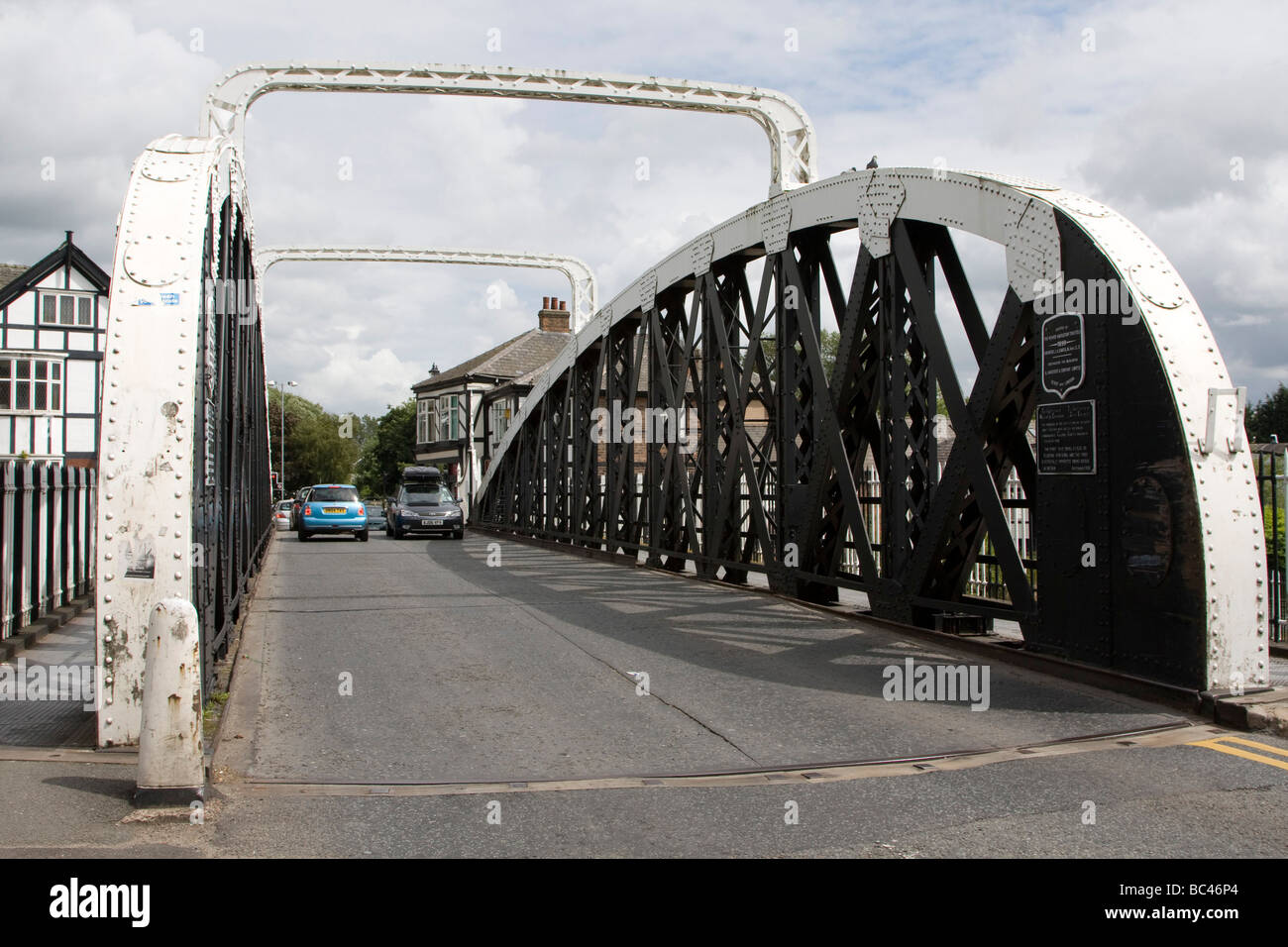 Town Bridge built in 1899 a Swing Bridge river weaver navigation ...