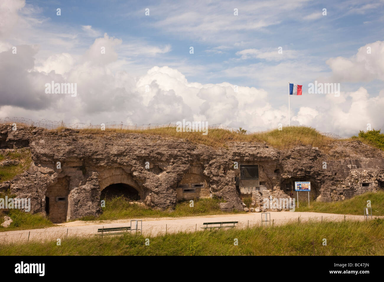 Douaumont Verdun Lorraine France Europe. Fort de Douaumont WW1 ...