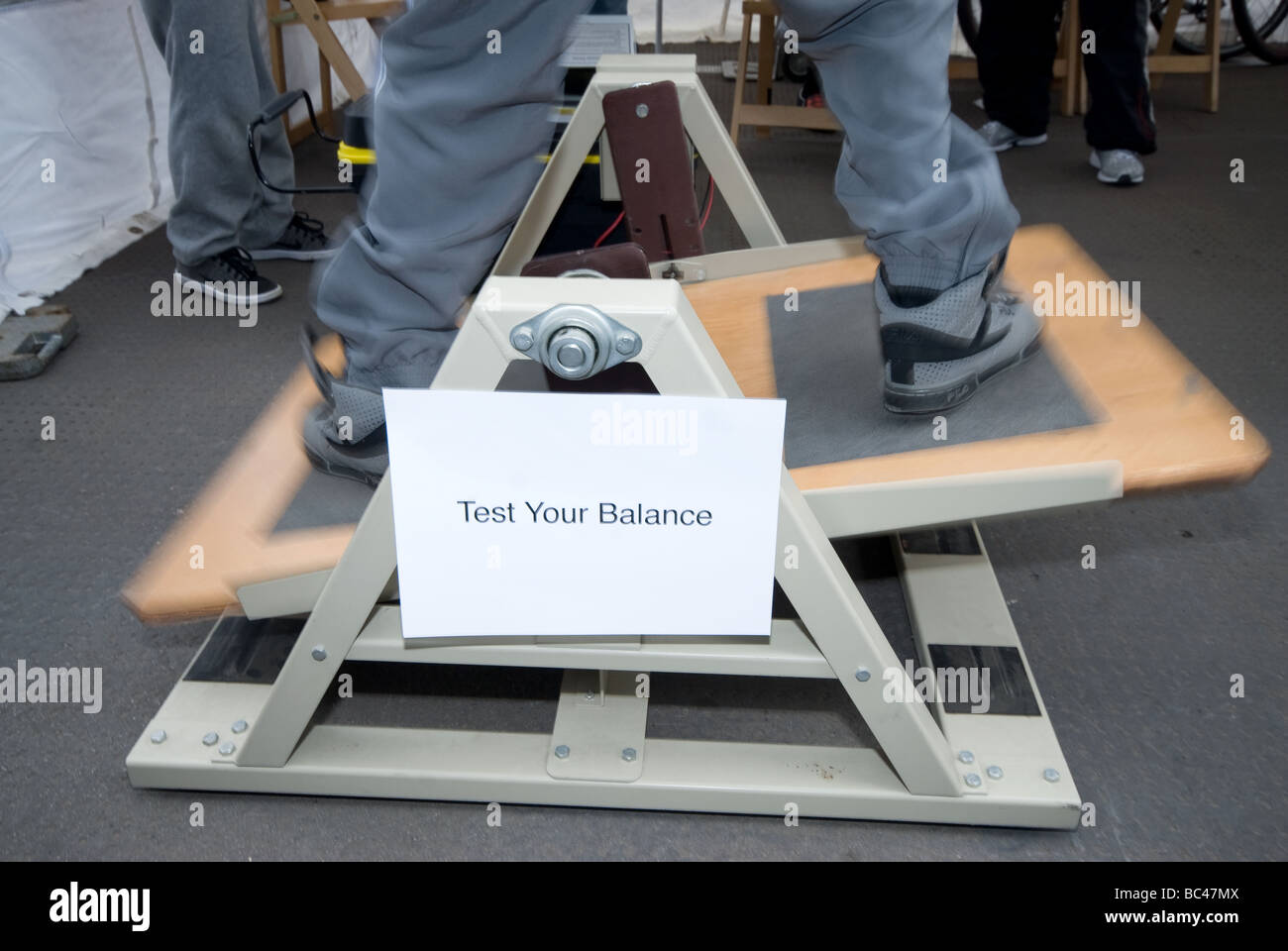 Test your balance machine Stock Photo - Alamy