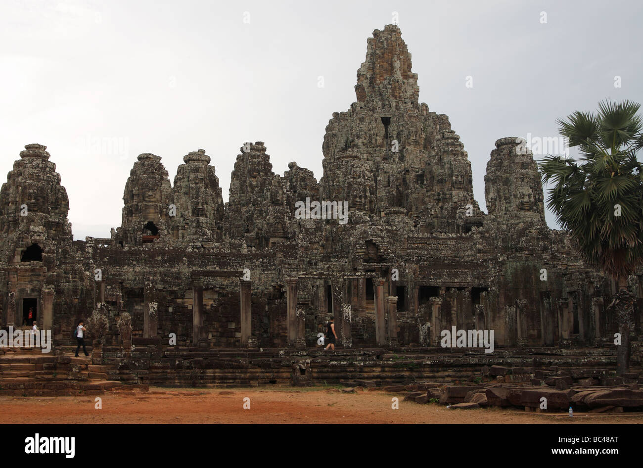 Bayon temple complex and stone towers, [UNESCO World Heritage Site ...