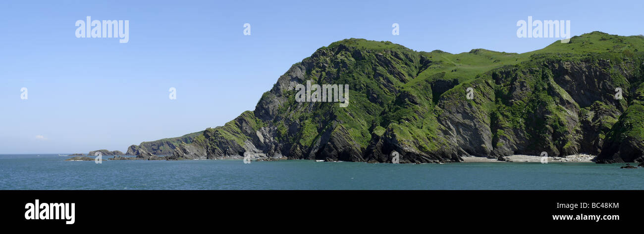 beacon point headland ilfracombe devon Stock Photo - Alamy
