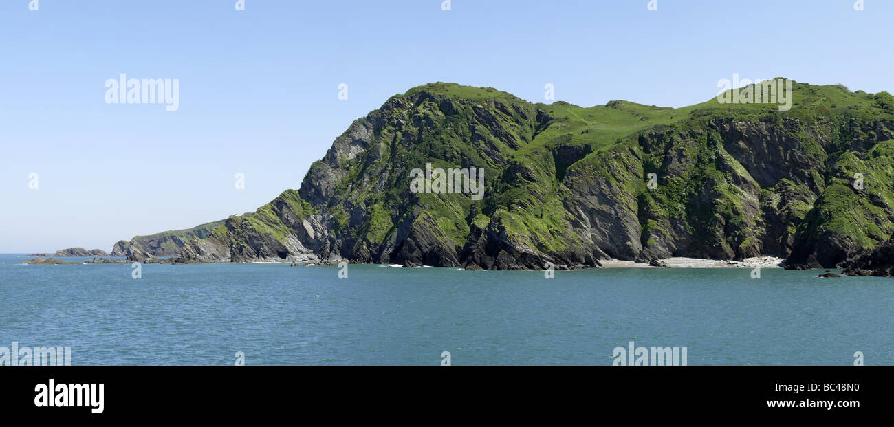 beacon point headland ilfracombe devon Stock Photo - Alamy